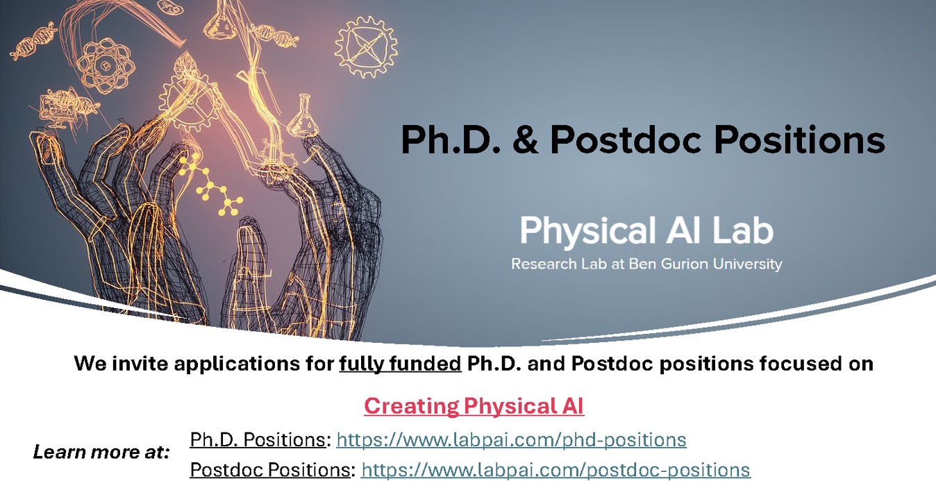Fully funded Postdoc Positions at the Physical AI (PAI) Lab | Owlindex